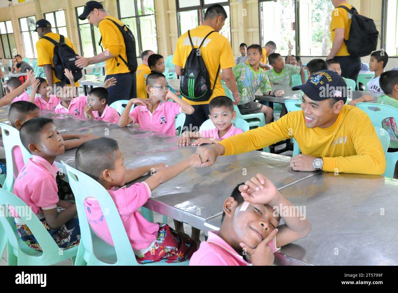 US Navy Sailors from the guided-missile destroyer USS Lassen (DDG 82 ...