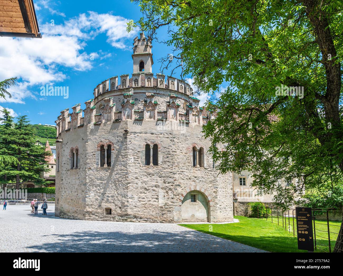 Saint Michael Chapel or angel Castle, Novacella Abbey, Vahrn (Varna ...
