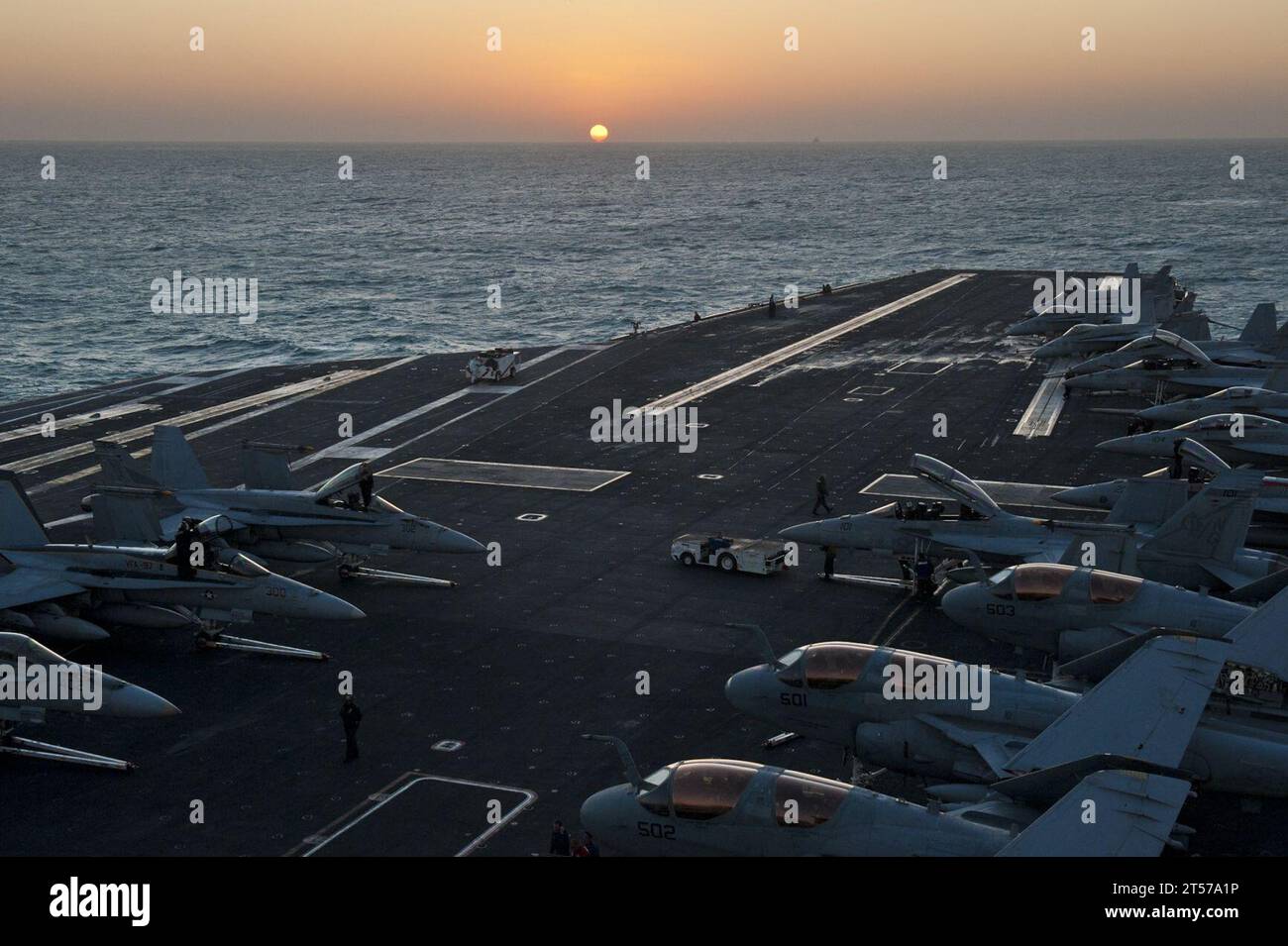 US Navy Sailors prepare for flight operations.jpg Stock Photo - Alamy