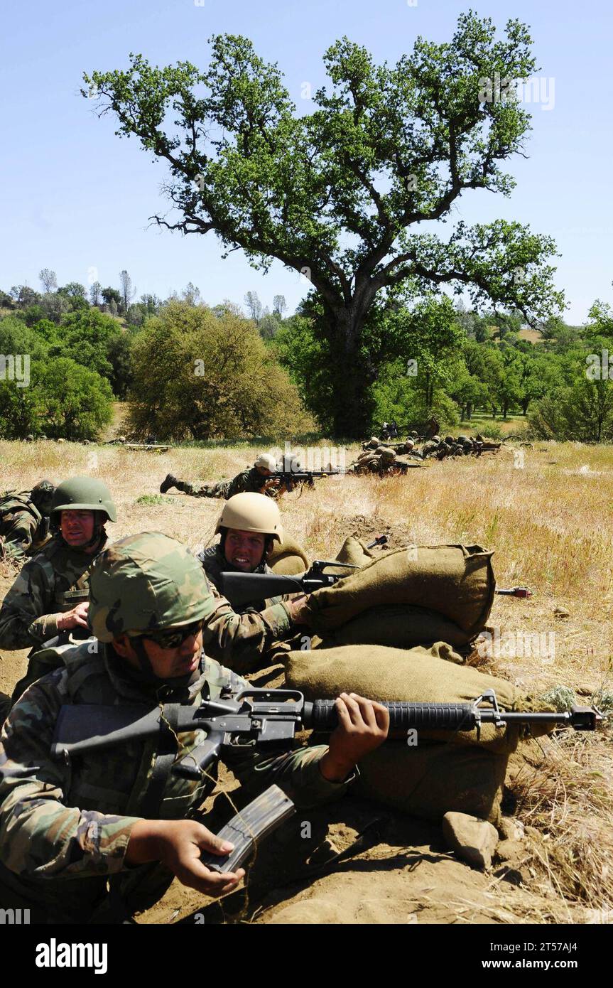 US Navy Seabees assigned to Naval Mobile Construction Battalion (NMCB ...