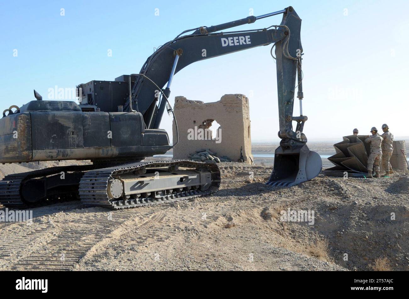 US Navy Seabees assigned to Naval Mobile Construction Battalion (NMCB ...