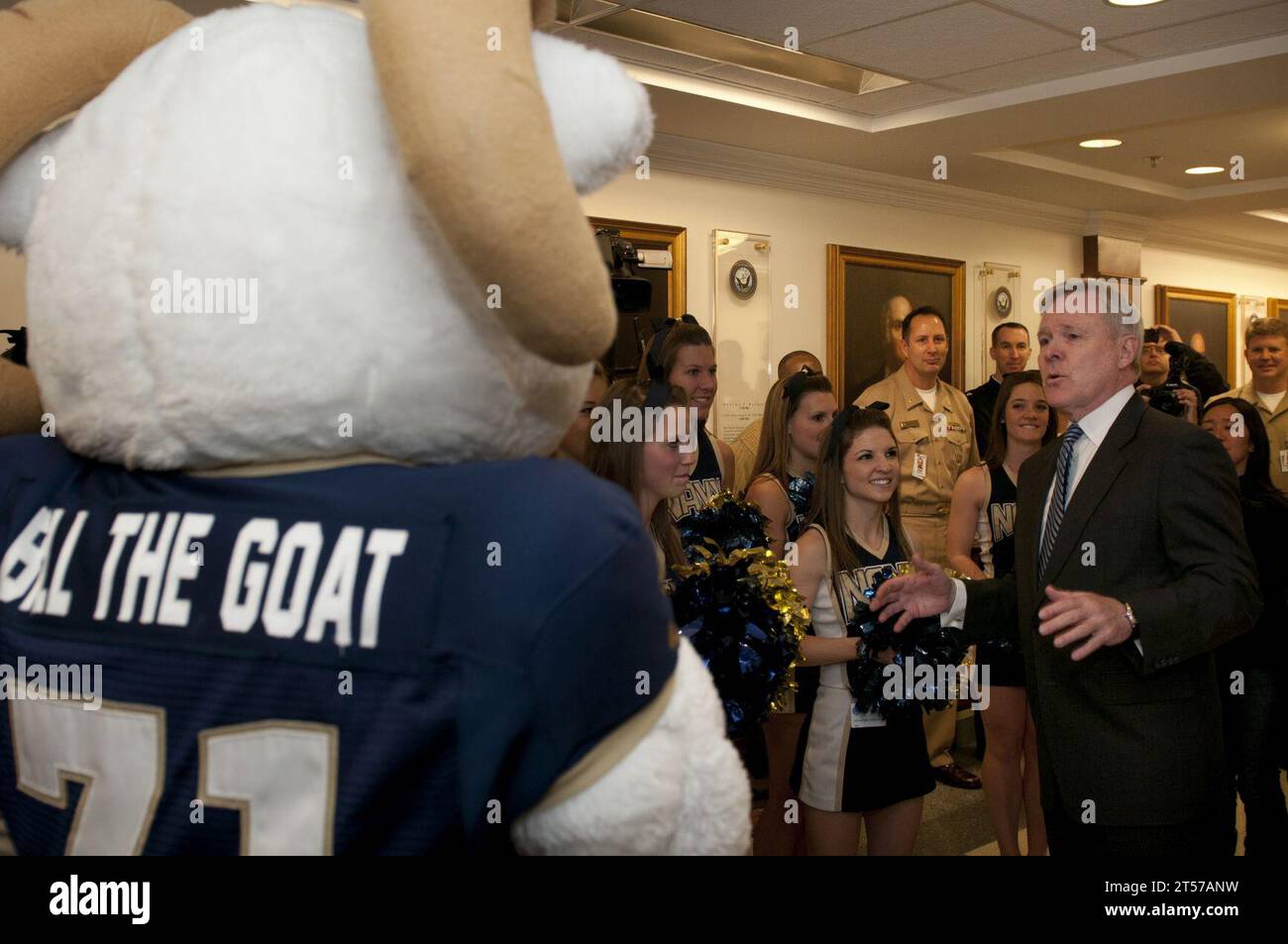 US Navy Secretary of the Navy (SECNAV) the Honorable Ray Mabus speaks ...
