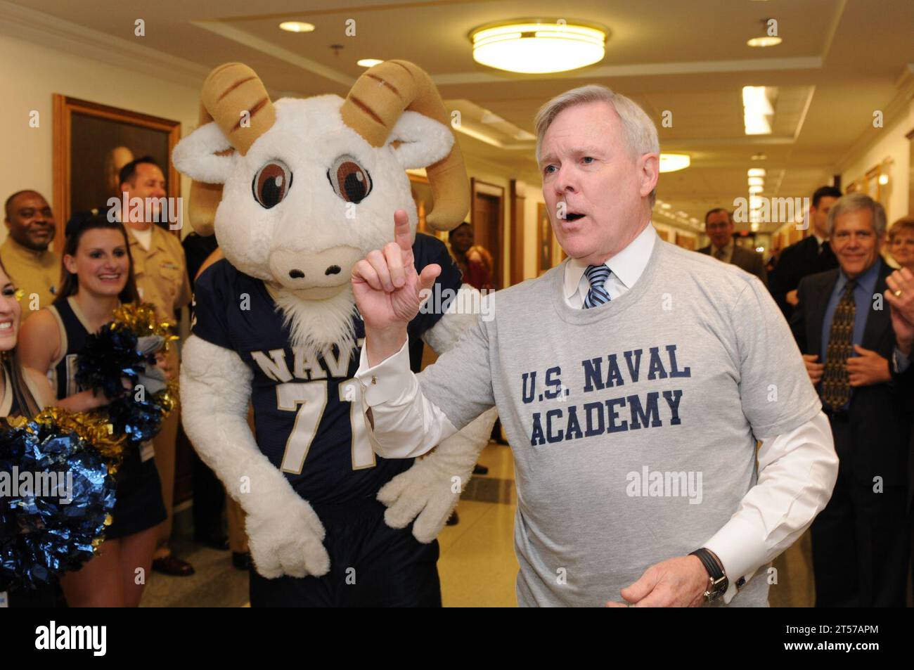 US Navy Secretary of the Navy (SECNAV) the Honorable Ray Mabus speaks ...