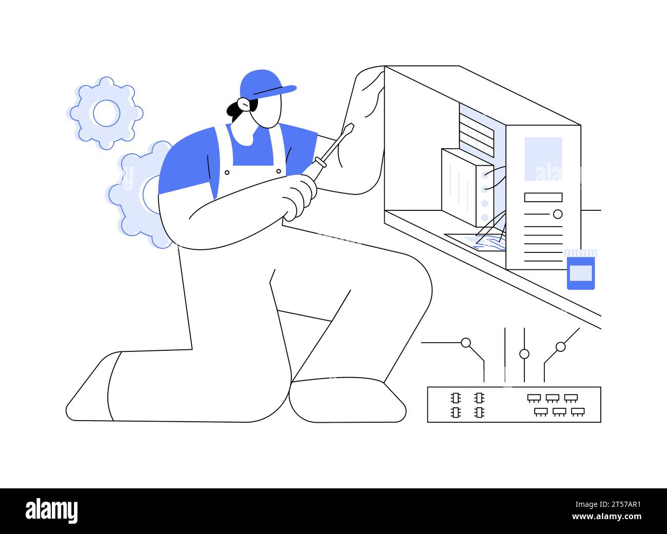 Hardware repair abstract concept vector illustration Stock Vector Image ...