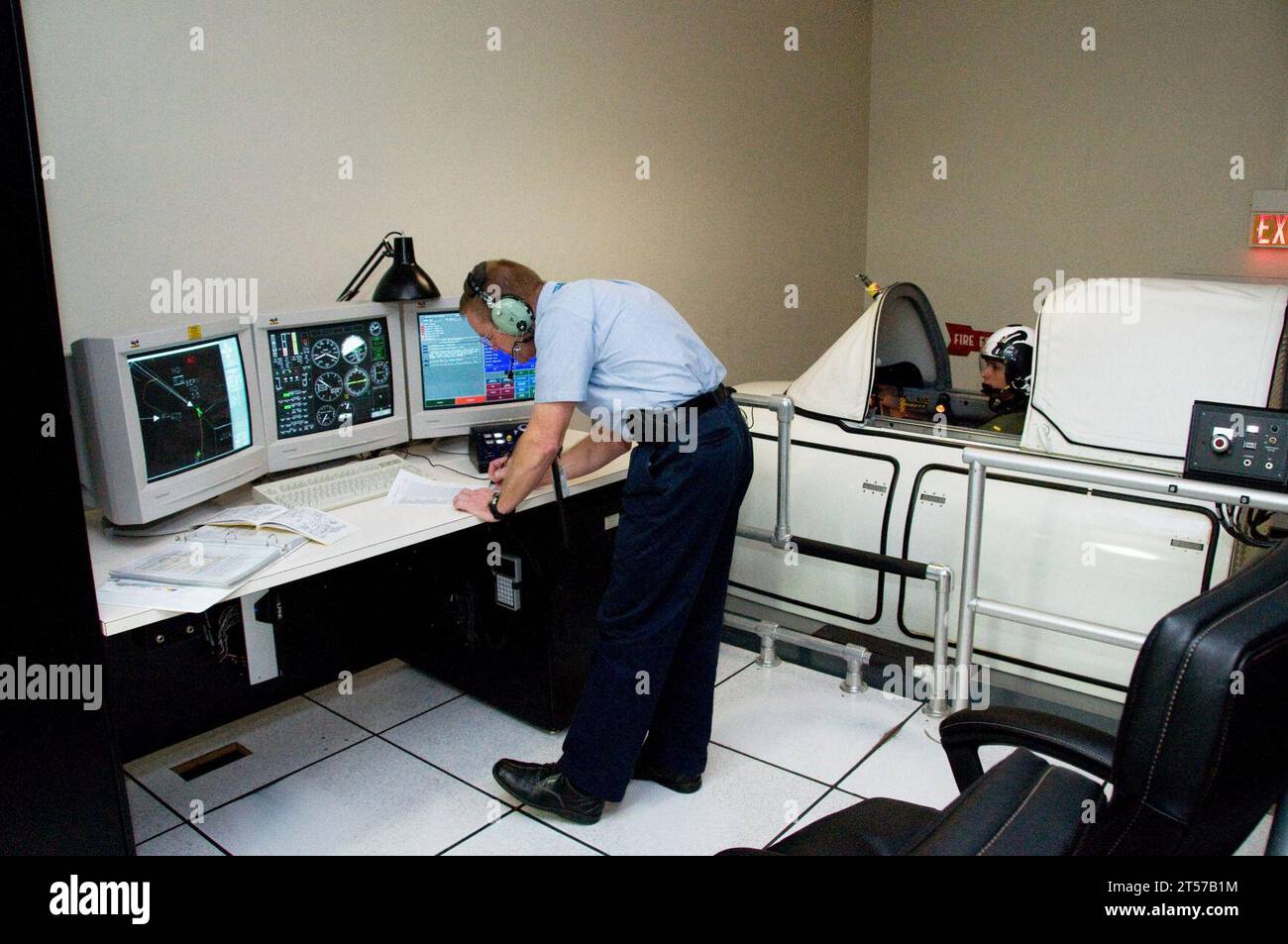 US Navy Simulator instructor Gary.jpg Stock Photo - Alamy