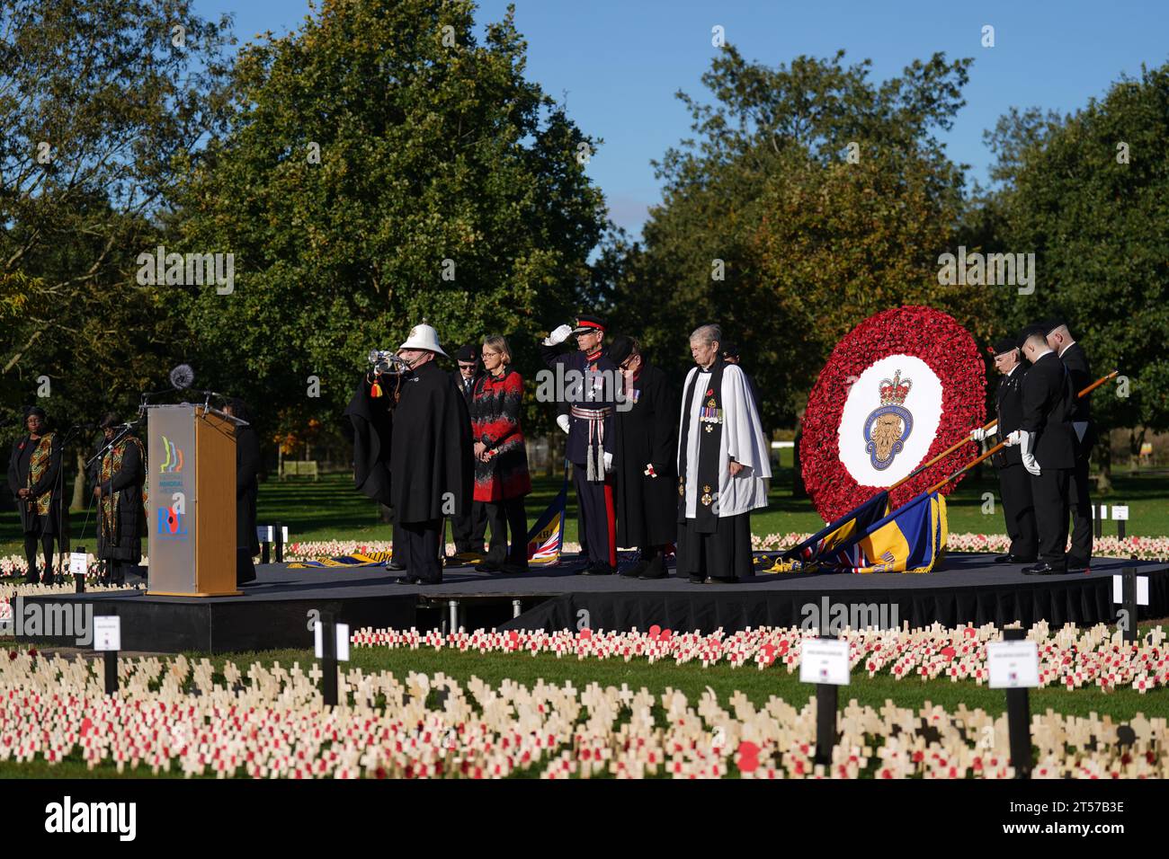 The Last Post is played during the official opening of the 2023 Royal ...