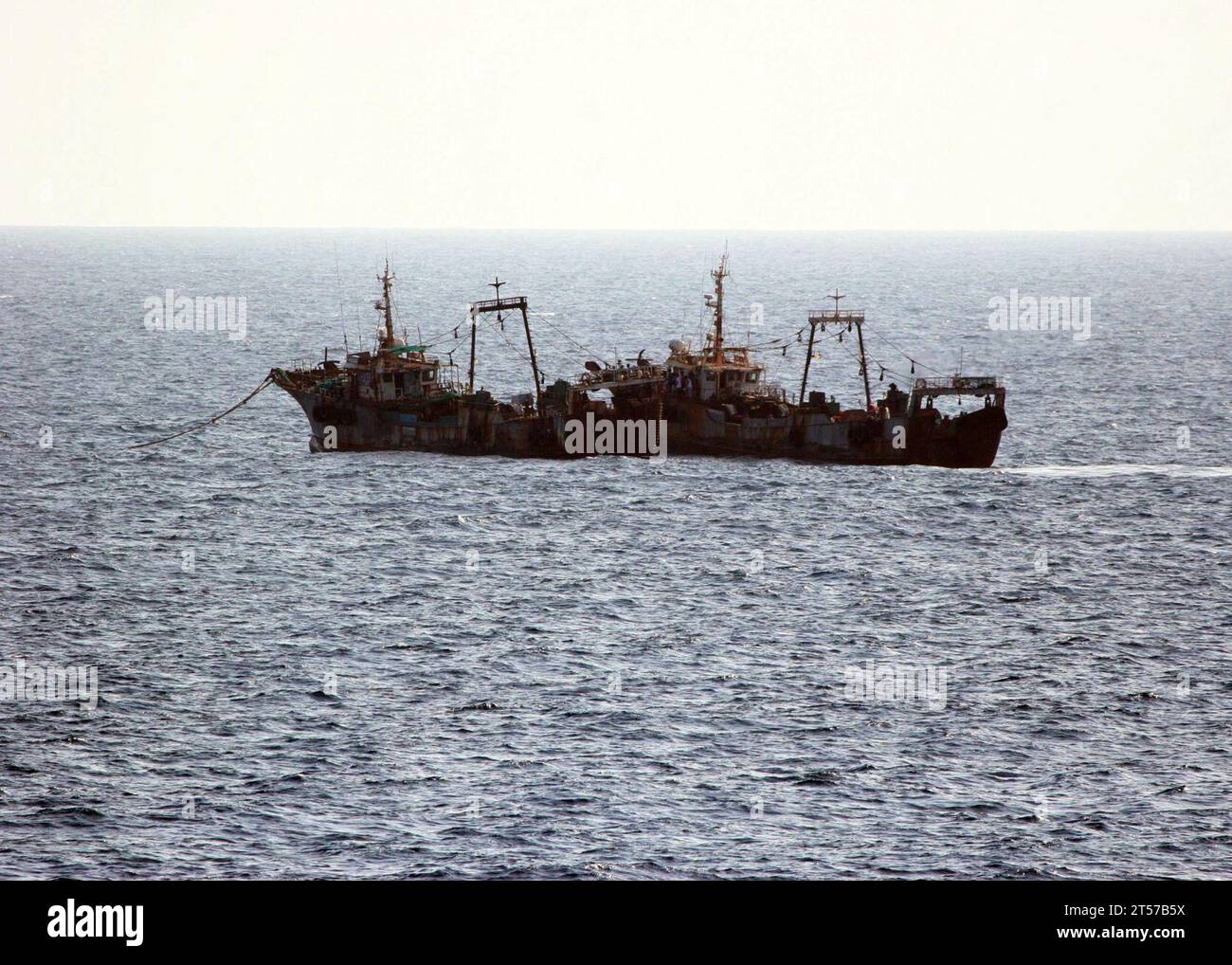US Navy Tanzanian-flagged fishing trawlers Mavuno I and Mavuno II ...