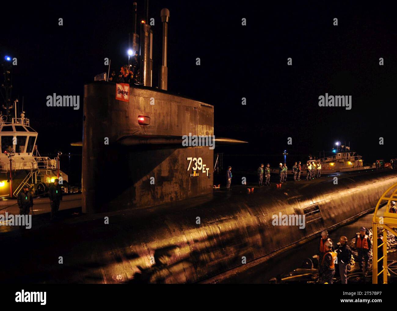 US Navy The ballistic-missile submarine USS Nebraska (SSBN 739) returns ...