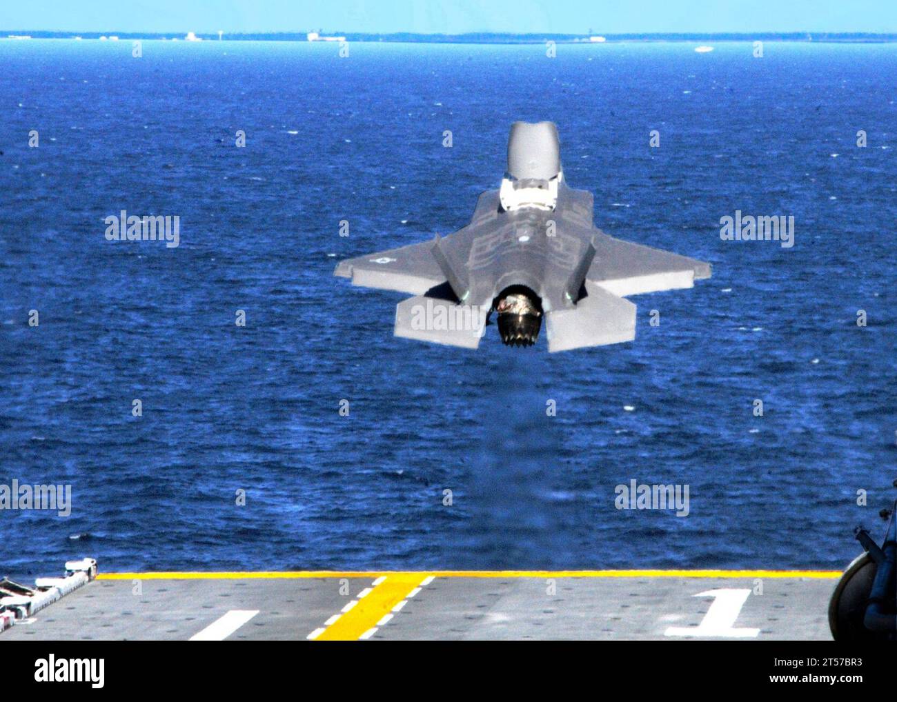 US Navy The F-35B Lightning 11 takes off from the amphibious assault ...