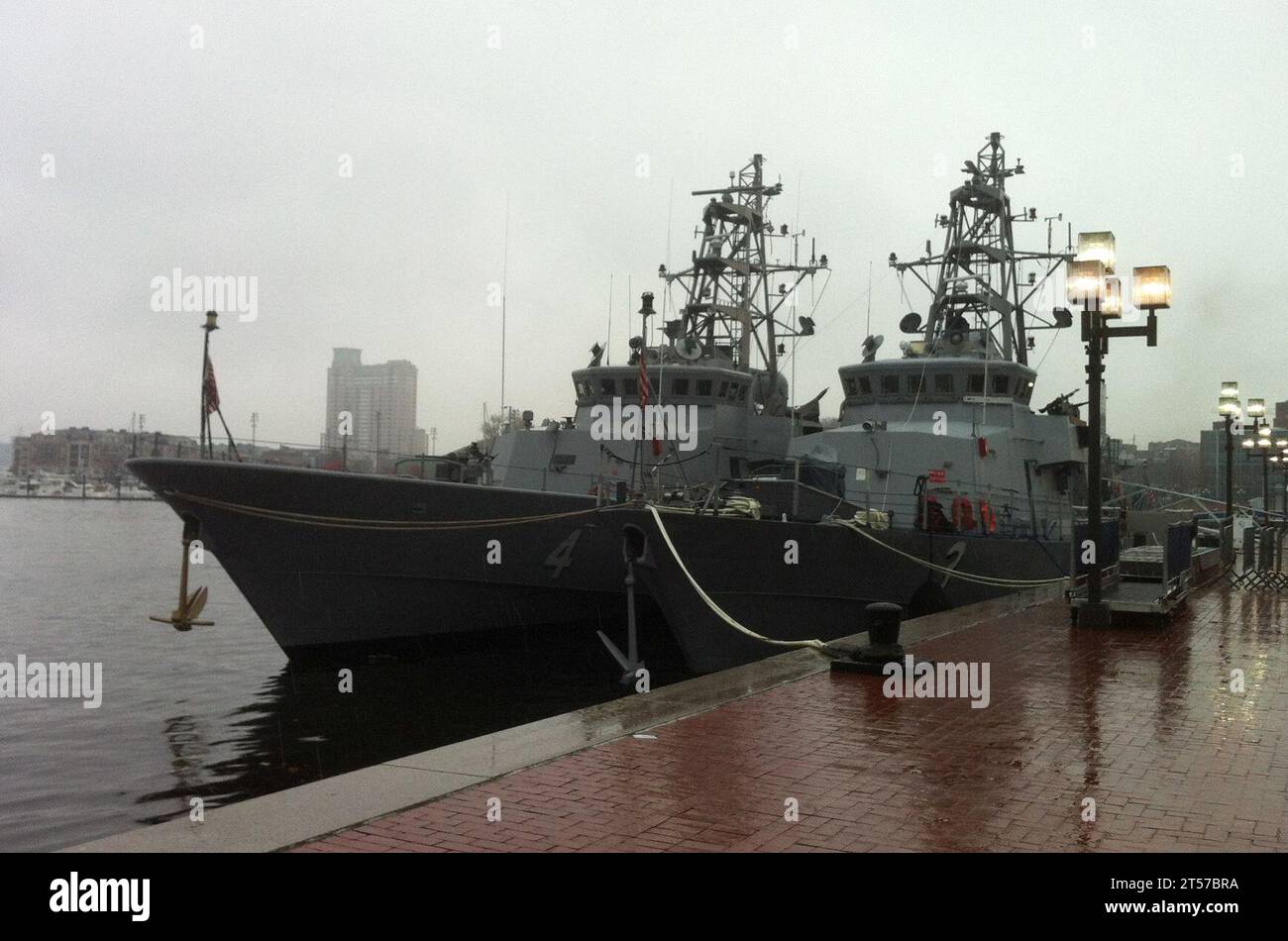 US Navy The Cyclone-class coastal patrol ships USS Hurricane (PC 3) and ...