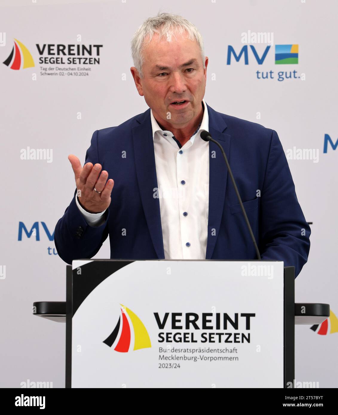 Schwerin, Germany. 03rd Nov, 2023. Thomas Beyer (SPD), Mayor of Wismar ...