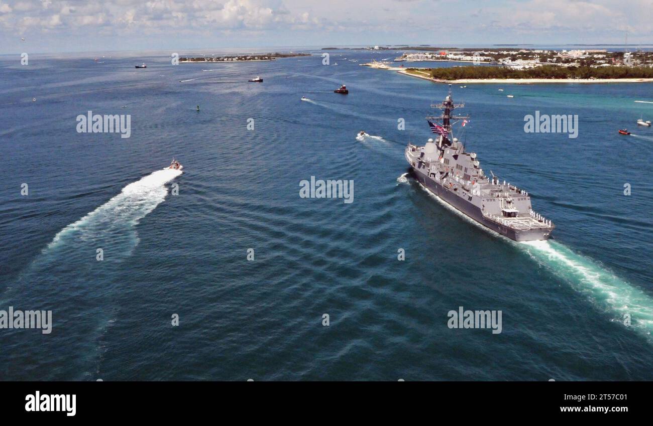 US Navy The guided-missile destroyer pre-commissioning unit (PCU ...