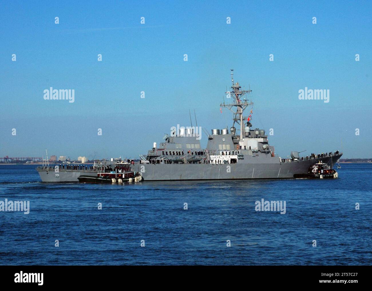 US Navy The guided-missile destroyer USS Ross (DDG 71) departs Naval ...