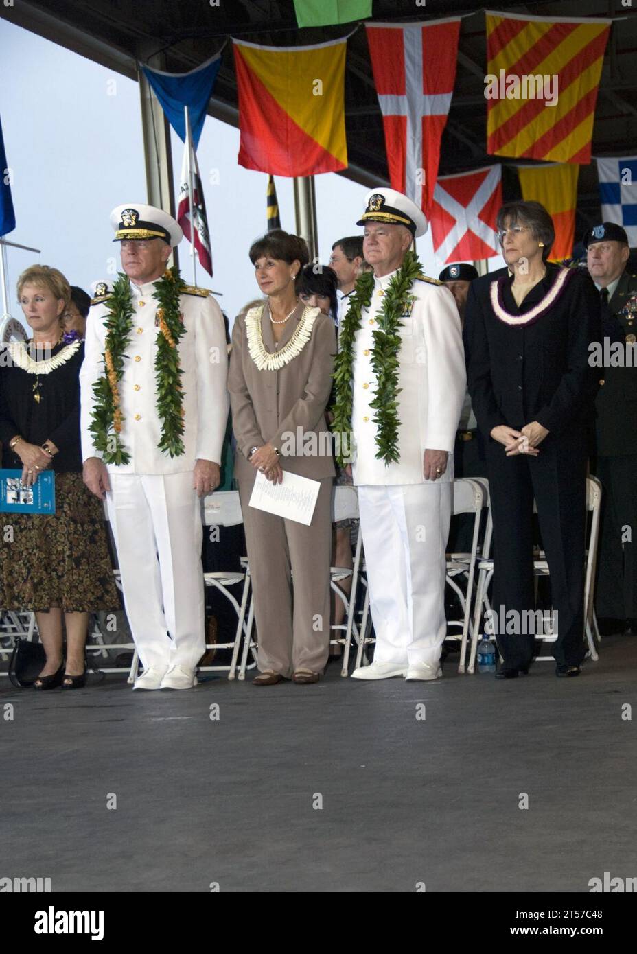 US Navy The Honorable Linda Lingle, Governor of Hawaii, Adm. Timothy J ...