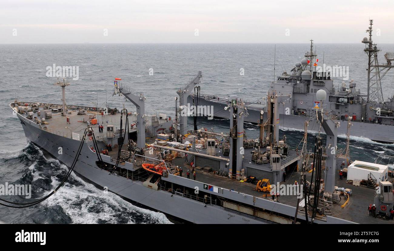 Military sealift command fleet replenishment oiler usns henry j hi-res ...