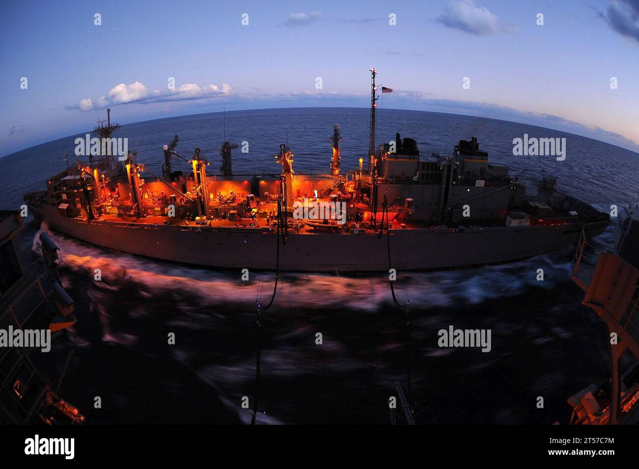 US Navy The Military Sealift Command fast combat support ship USNS ...