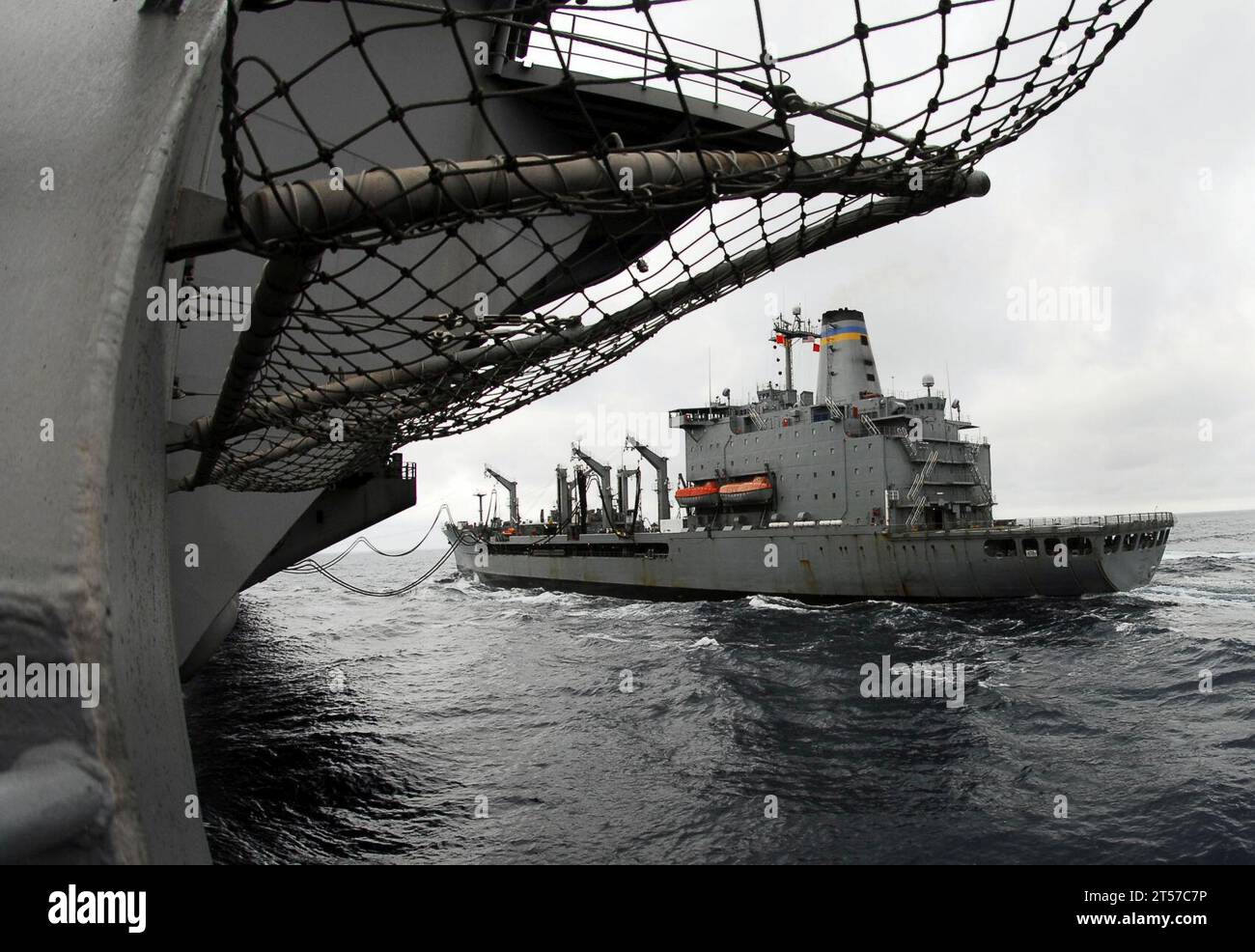 US Navy The Military Sealift Command fleet replenishment oiler USNS ...