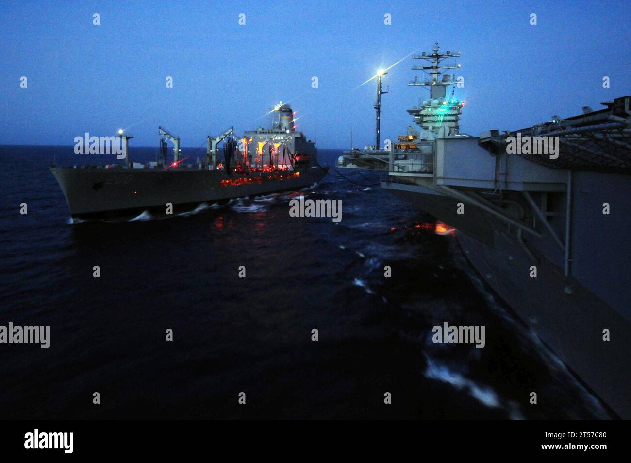 US Navy The Military Sealift Command fleet replenishment oiler USNS Guadalupe (T-AO 200 ...