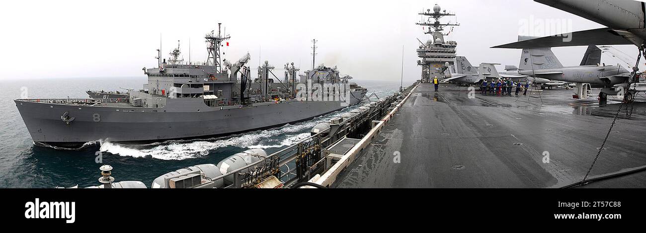 US Navy The Military Sealift Command fast combat support ship USNS ...