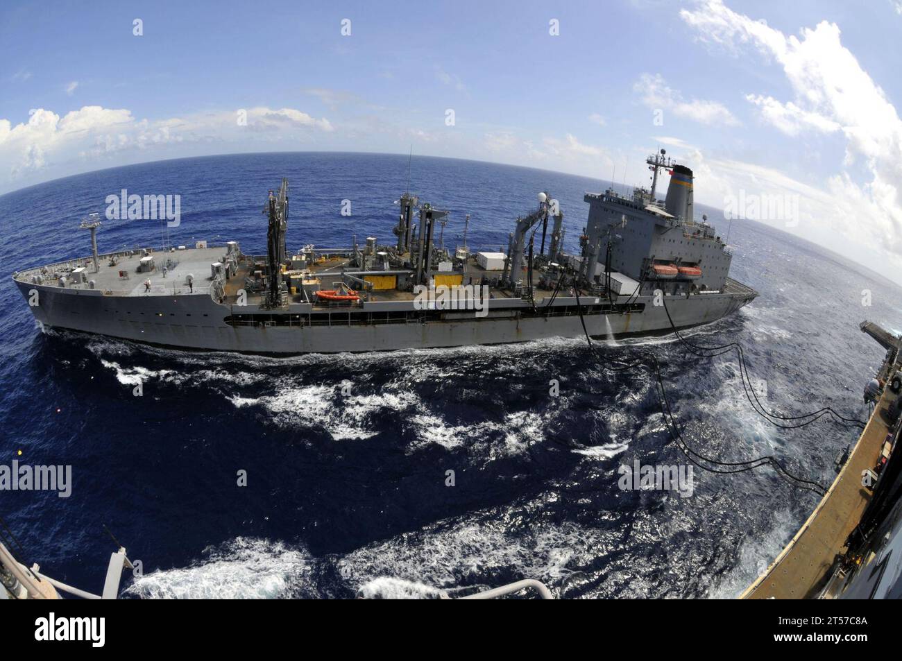 US Navy The Military Sealift Command fleet replenishment oiler USNS ...