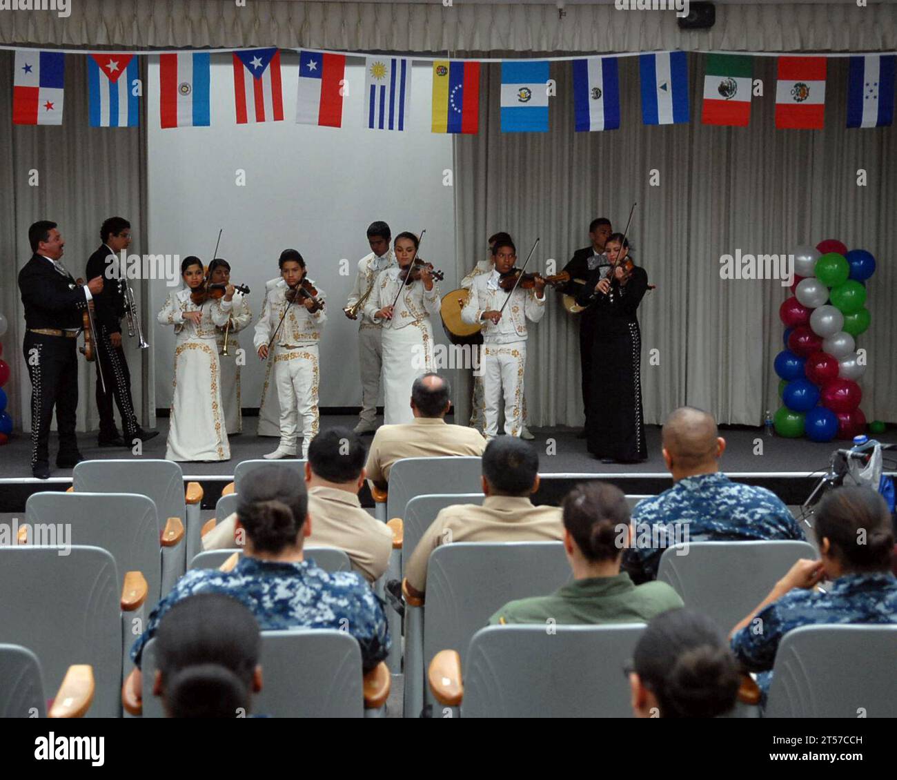 US Navy The Montgomery High School Mariachi Band entertains Sailors and ...
