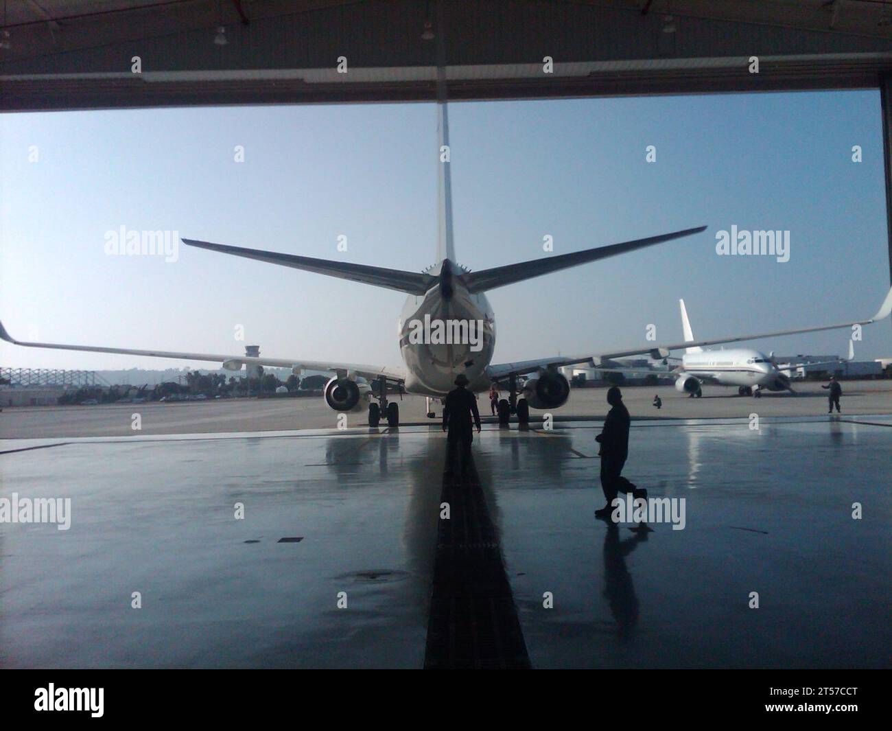 US Navy The Navy's newest C-40A Clipper transport aircraft is backed ...