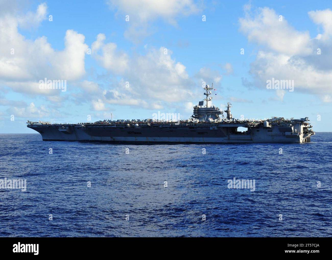 US Navy The Nimitz-class aircraft carrier USS John C. Stennis (CVN 74) is underway.jpg Stock ...