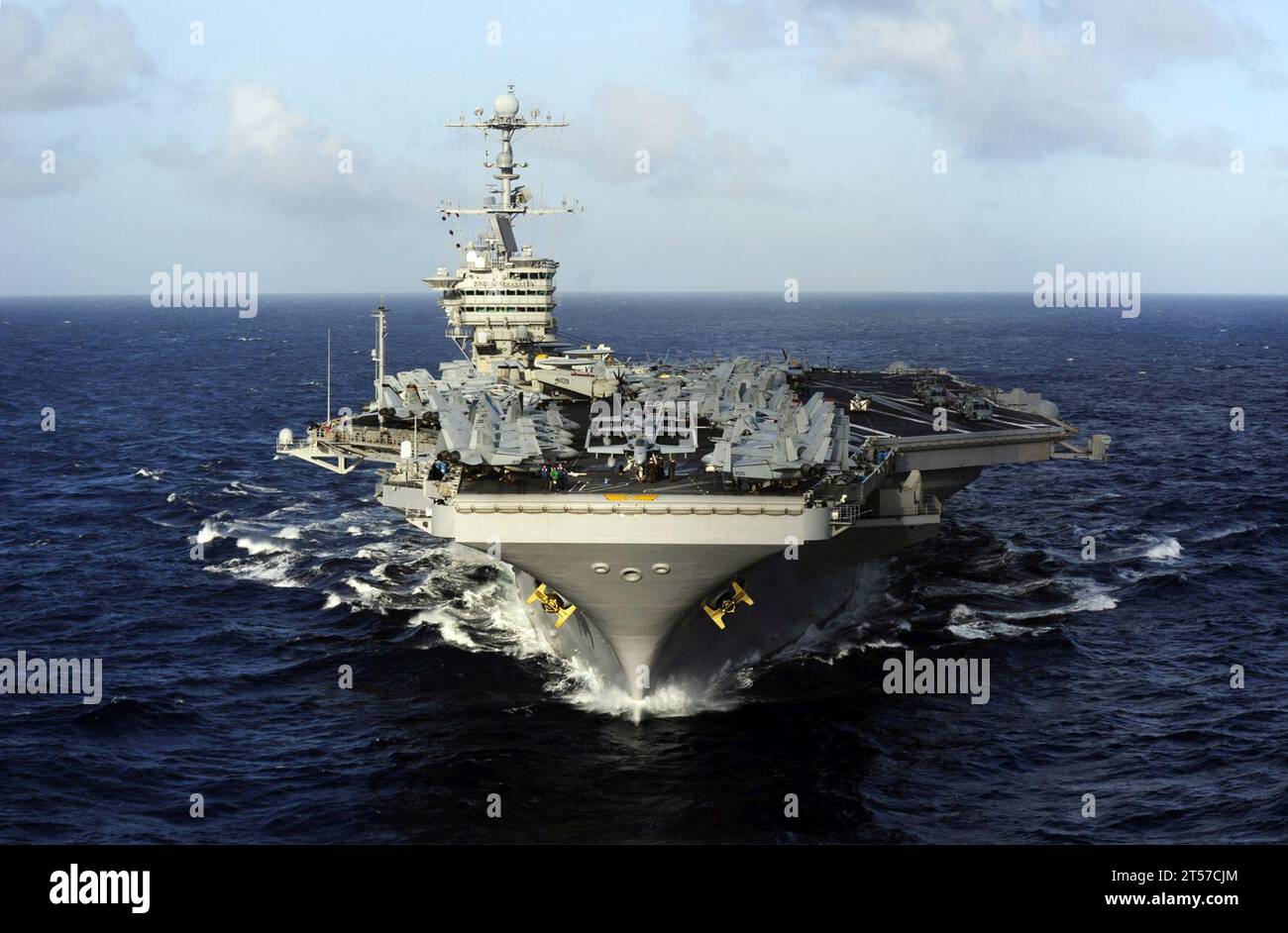 US Navy The Nimitz-class aircraft carrier USS John C. Stennis (CVN 74) transits the Pacific ...