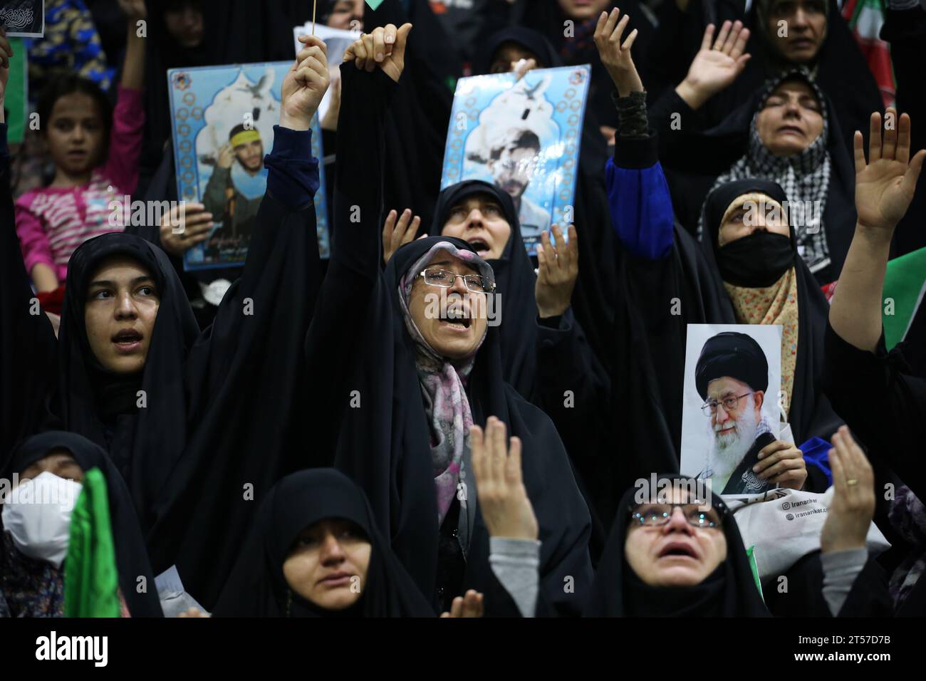 Tehran, Iran. 2nd Nov, 2023. Iranian veiled women during a pro-hijab ...