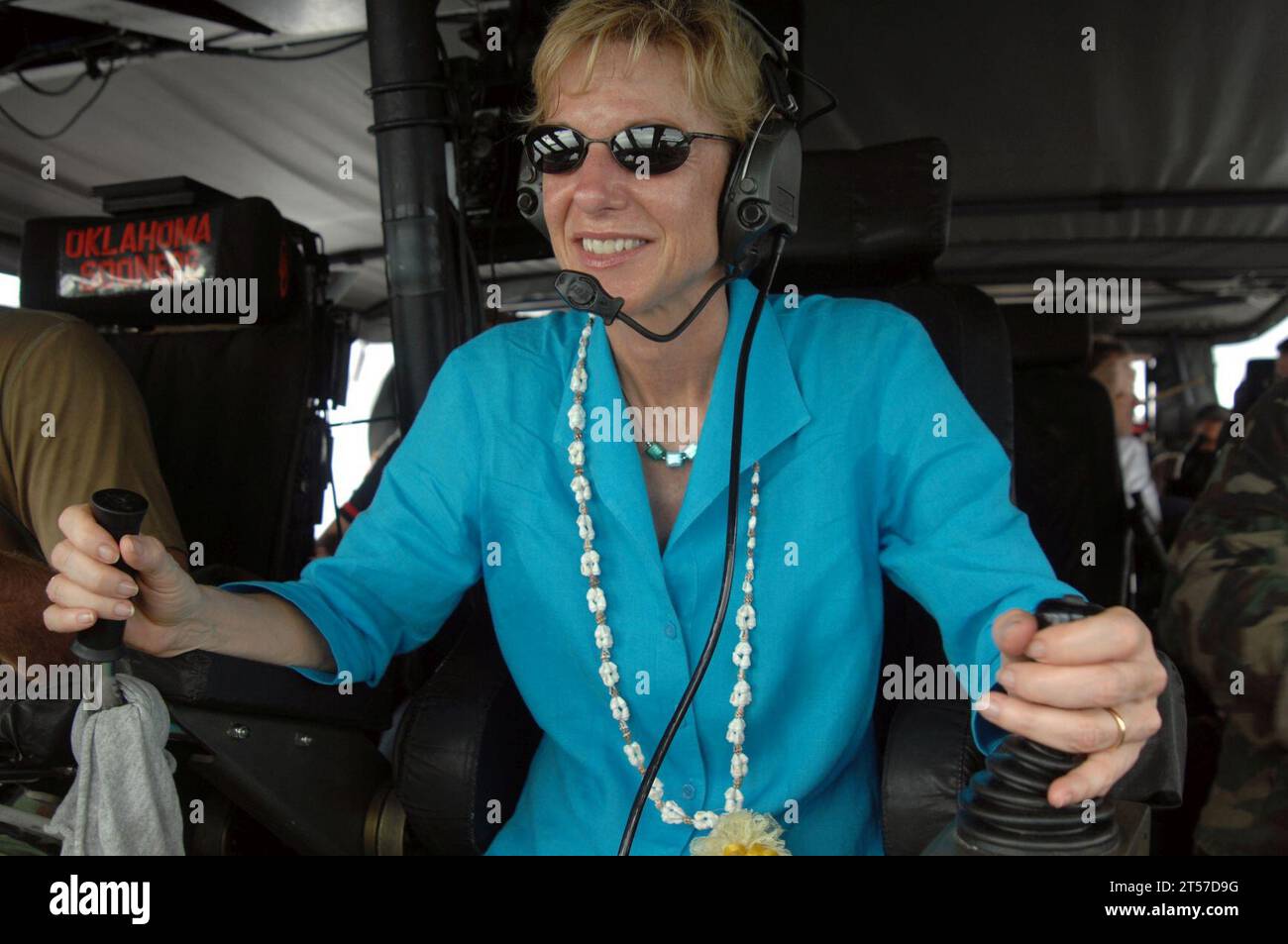 US Navy U.S. Ambassador to the Philippines Kristie A. Kenney operates a ...