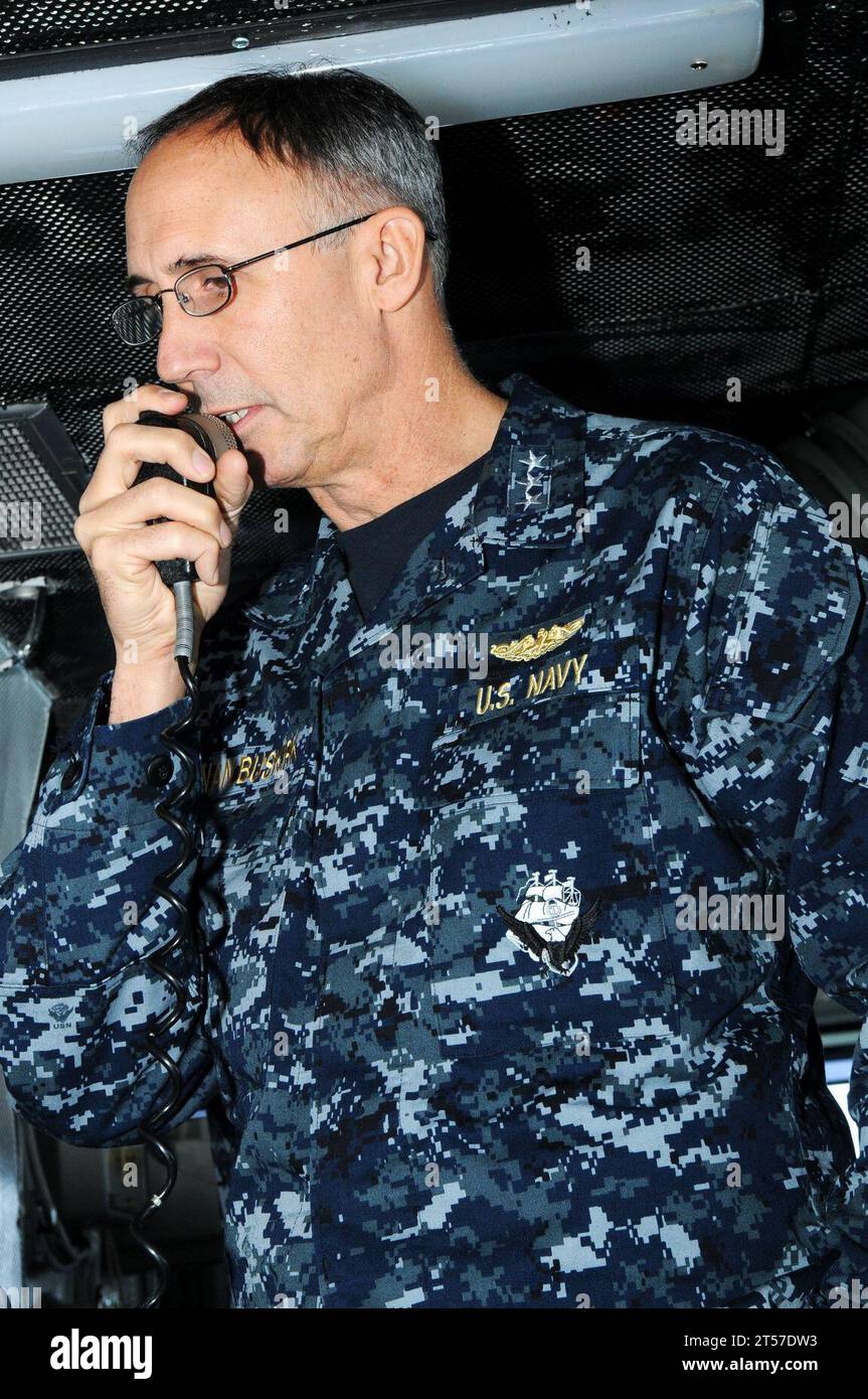US Navy Vice Adm. Scott Van Buskirk, commander of U.S. 7th Fleet ...