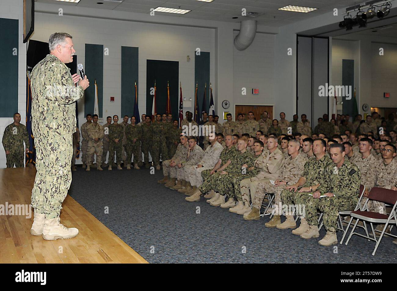 US Navy Vice Adm. Mark Fox, commander of U.S. Naval Forces Central ...
