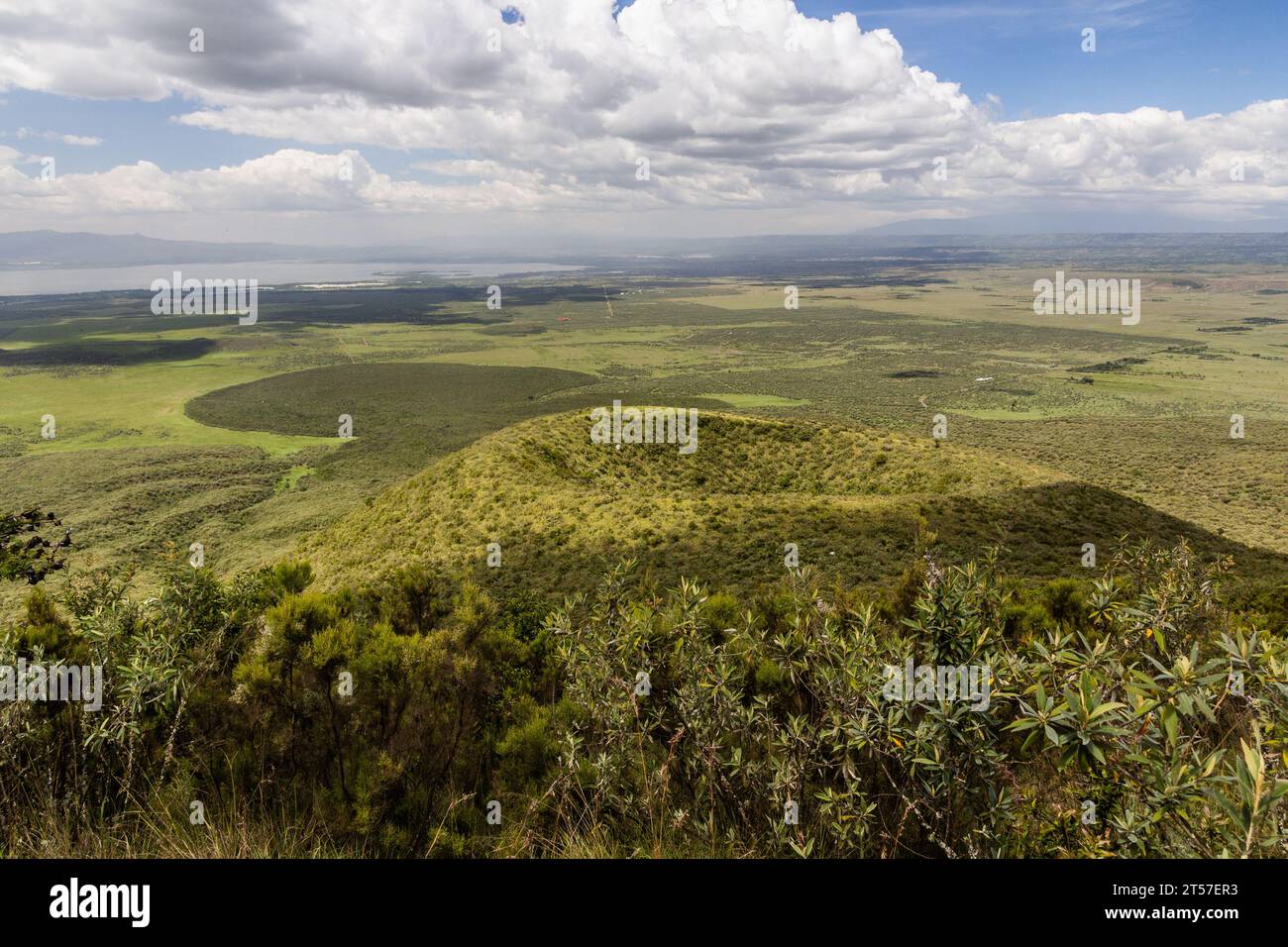 One of parasitic craters of Longonot volcano, Kenya Stock Photo - Alamy