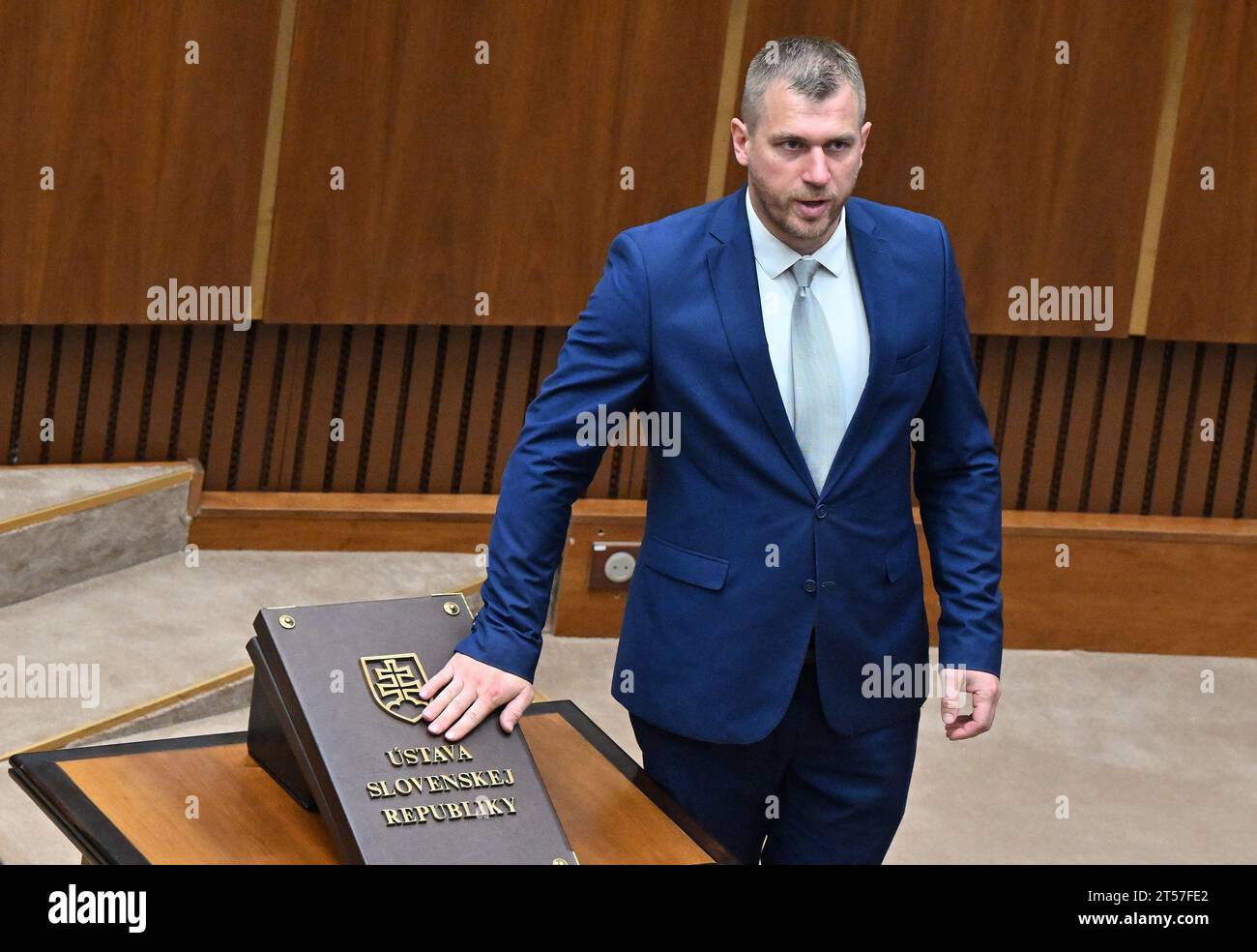 Slovak Member of Parliament Filip Kuffa (pictured) and newly-Elected ...