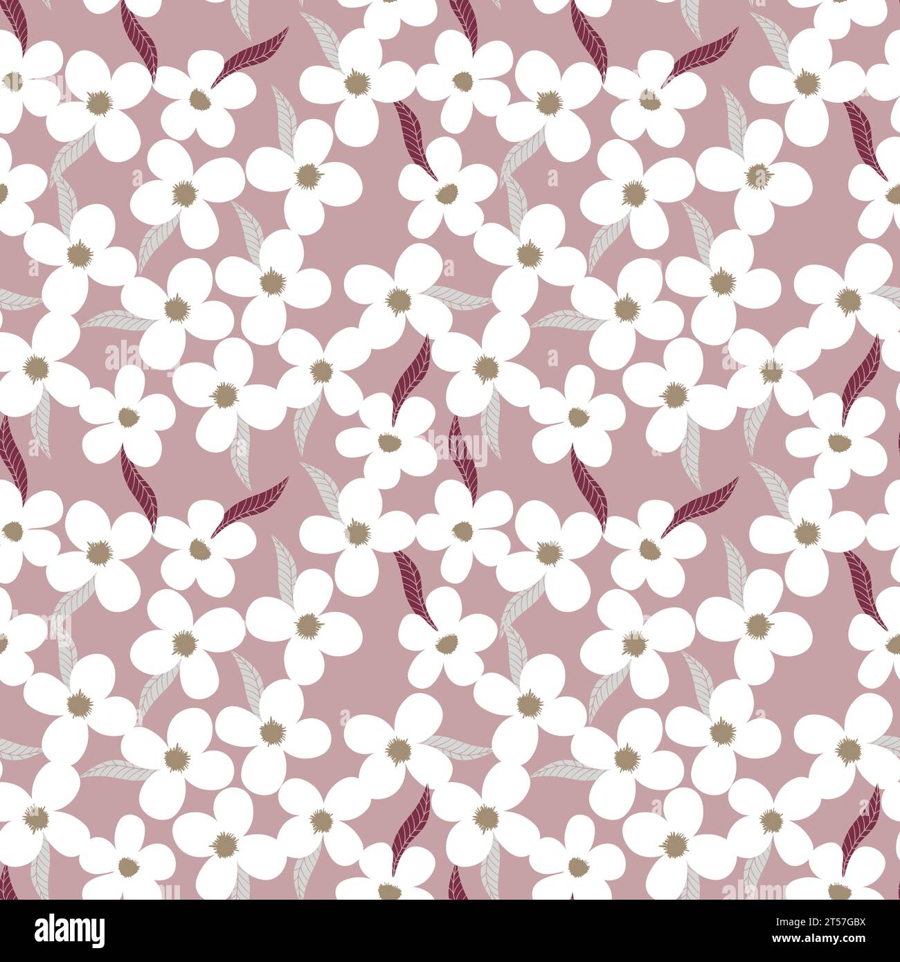 Seamless floral pattern based on traditional folk art ornaments ...