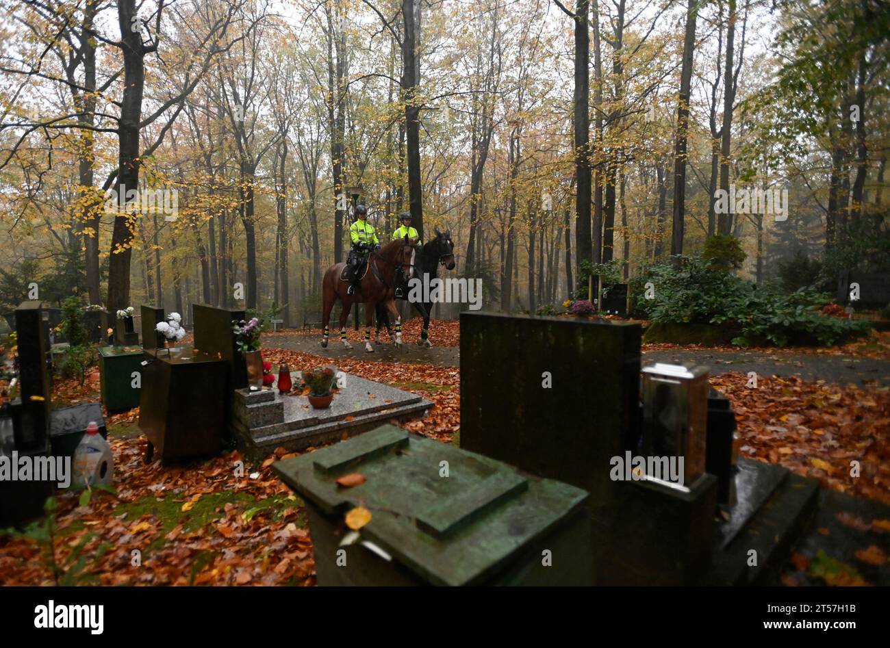Zlin, Czech Republic. 03rd Nov, 2023. The Zlin Mounted Police Unit ...