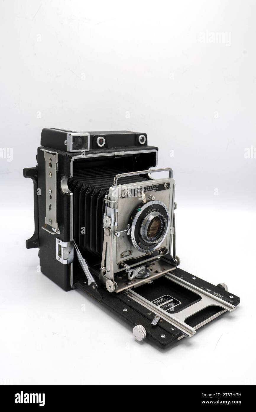 A Crown Graphic 4x5 film camera as used by professional and press ...