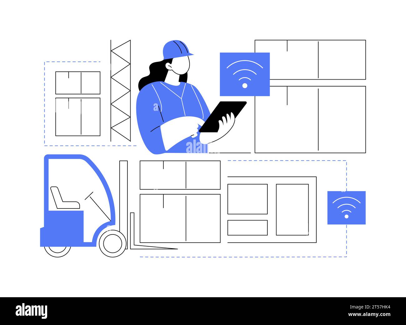 Navigation system isolated cartoon vector illustrations Stock Vector ...