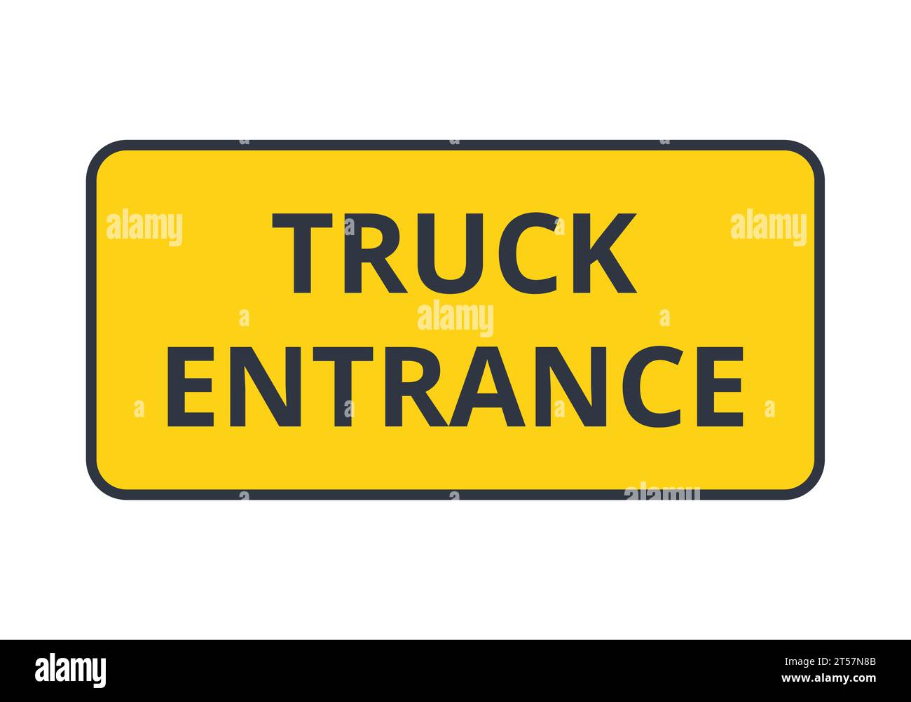 Truck Entrance Symbol Stock Vector Image & Art - Alamy