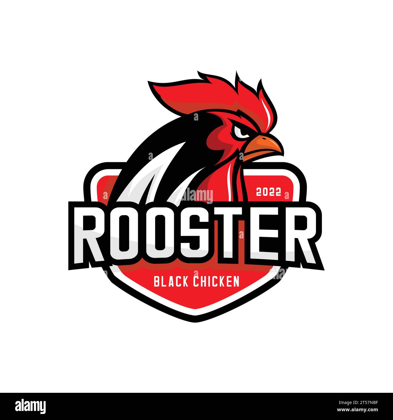 Red rooster restaurant Stock Vector Images - Alamy