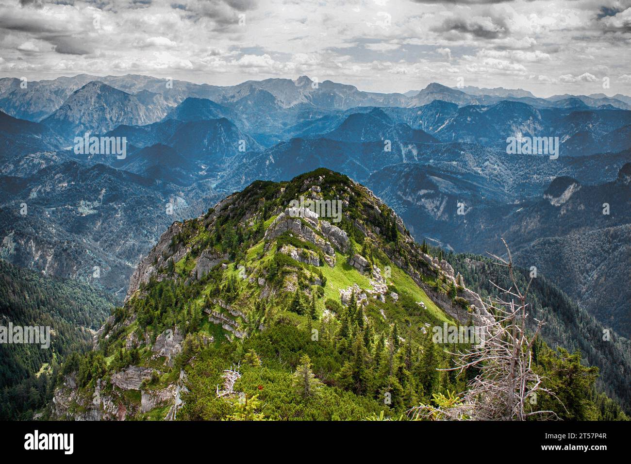 Austrian Alps view Stock Photo - Alamy
