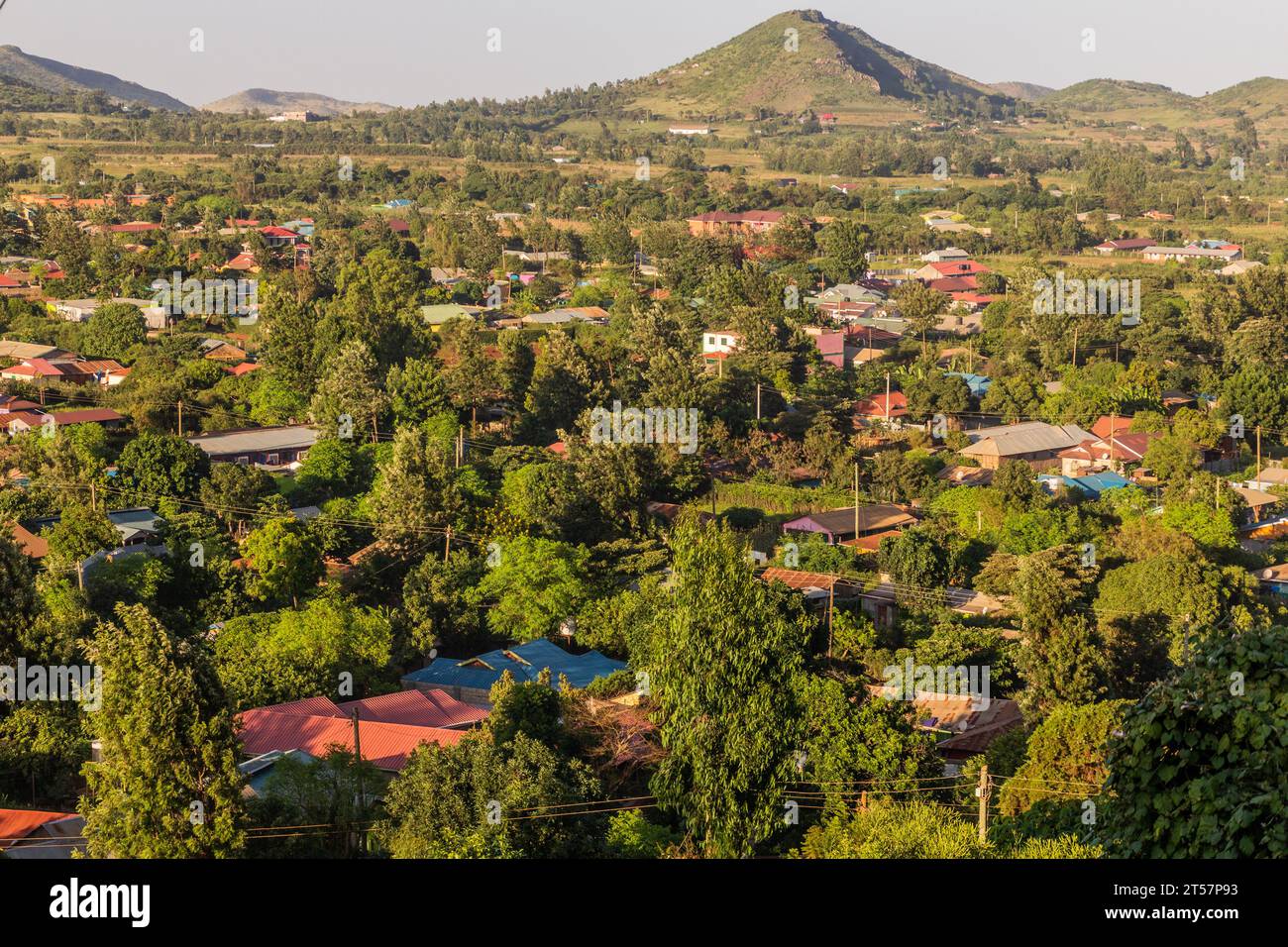 Aerial view of Marsabit town, Kenya Stock Photo - Alamy