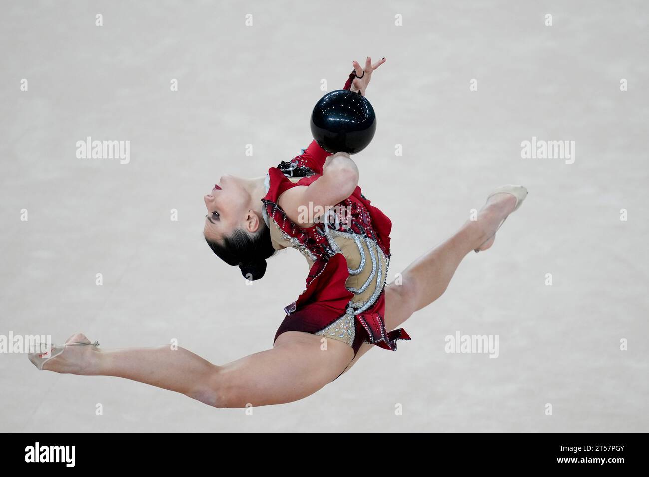 Argentina's Celeste D'Arcangelo competes in the gymnastics rhythmic ...