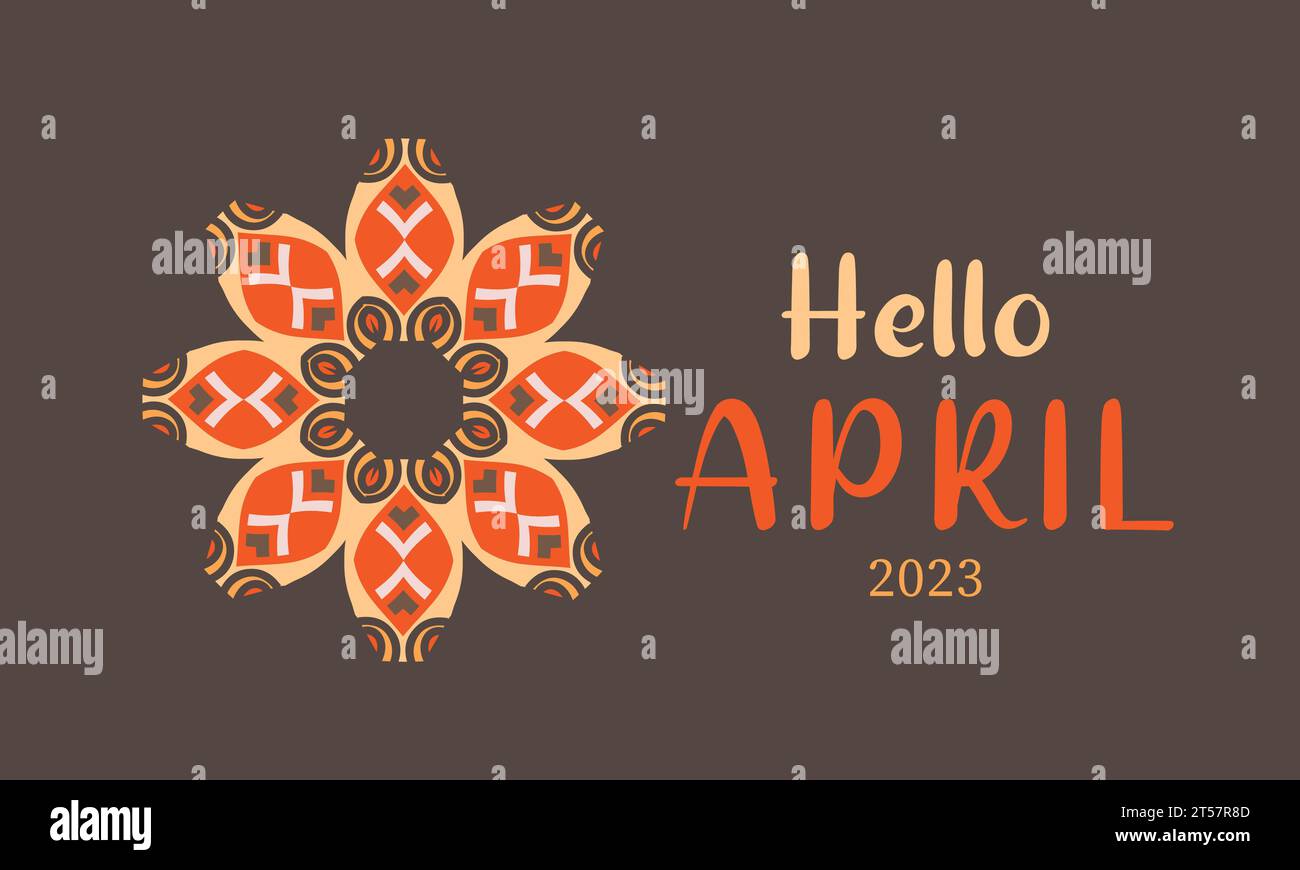 Hello April Month Royalty Free Vector Image Stock Vector Image And Art Alamy