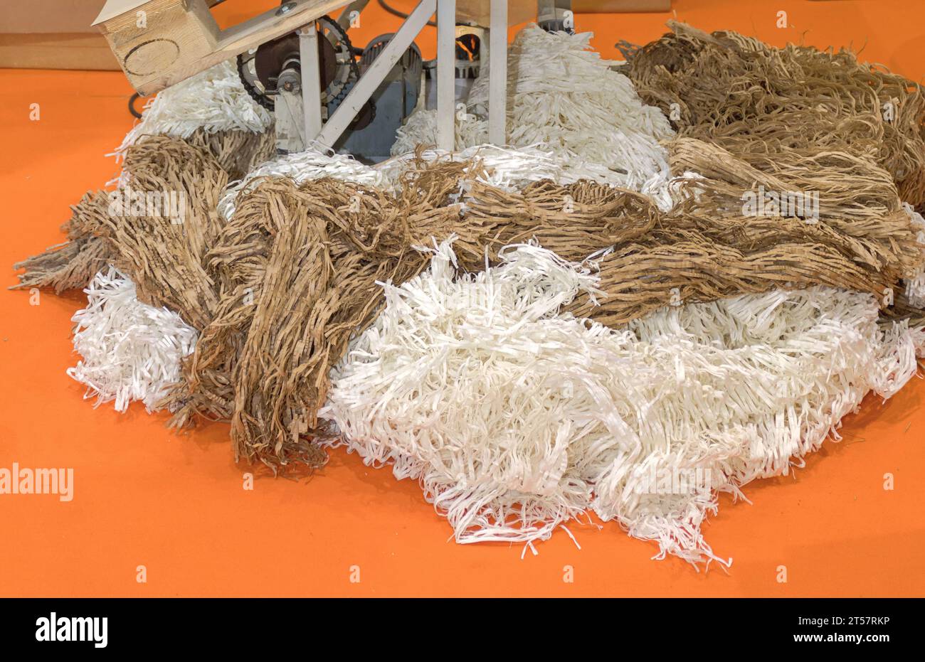 Large Pile of Shredded Packing Paper in Bulk Stock Photo - Alamy