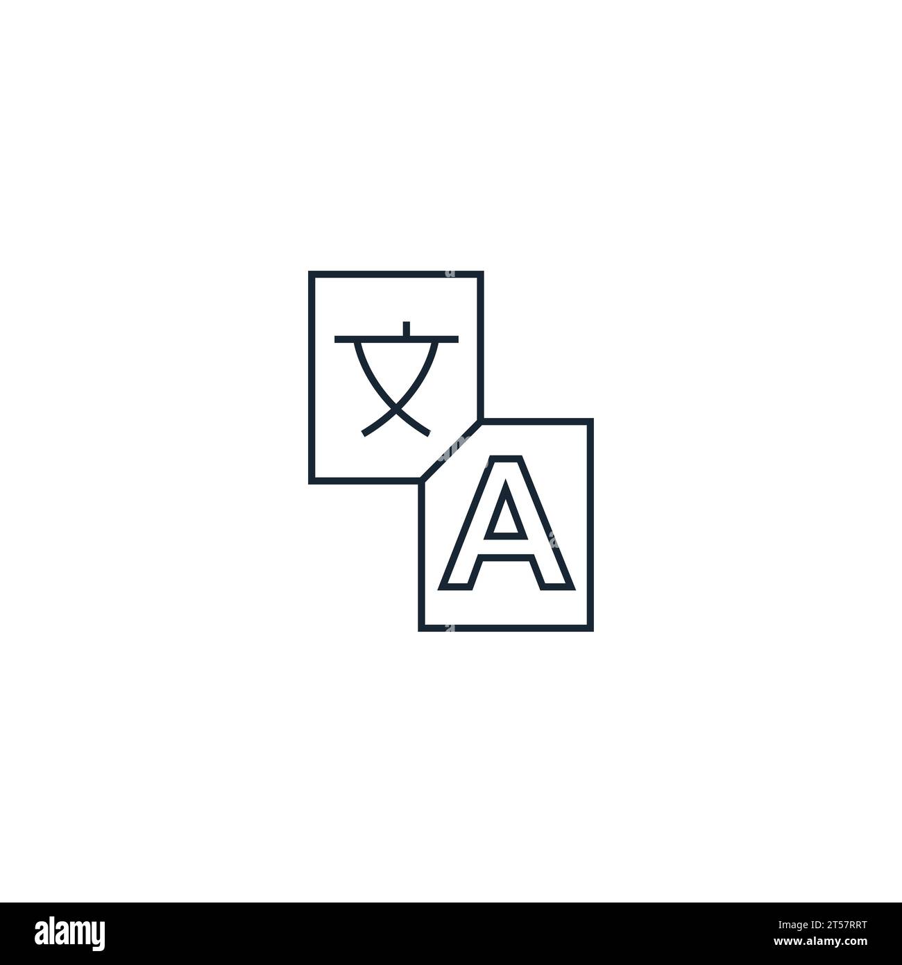 Translation service creative icon line from Vector Image Stock Vector ...