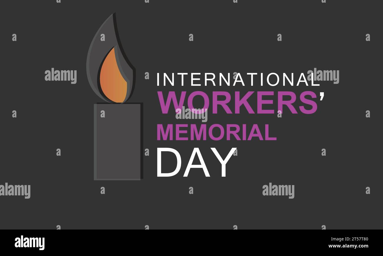 International workers memorial day Royalty Free Vector Image Stock ...