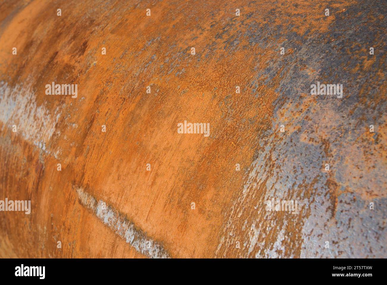 Abstract image based on rusting iron/steel metal. Weathering of a ...