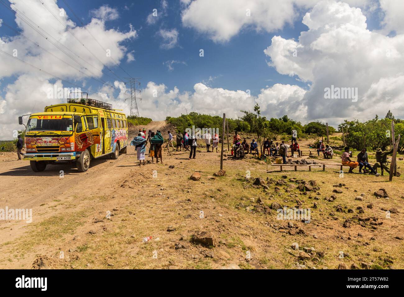 Bus stop african hi-res stock photography and images - Alamy
