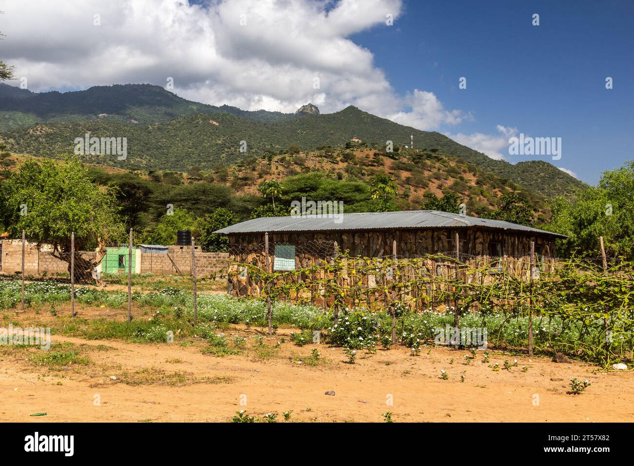 House in South Horr village, Kenya Stock Photo - Alamy